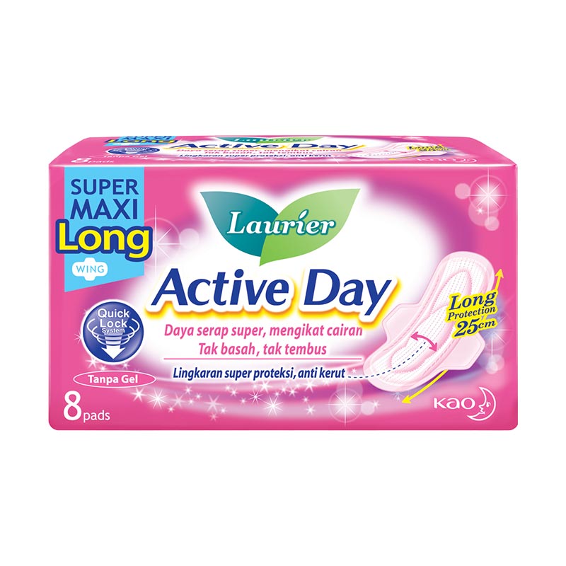 Jual Laurier Active Day Super Maxi Long Wing [8 Pcs] Di Seller Toko 25 ...