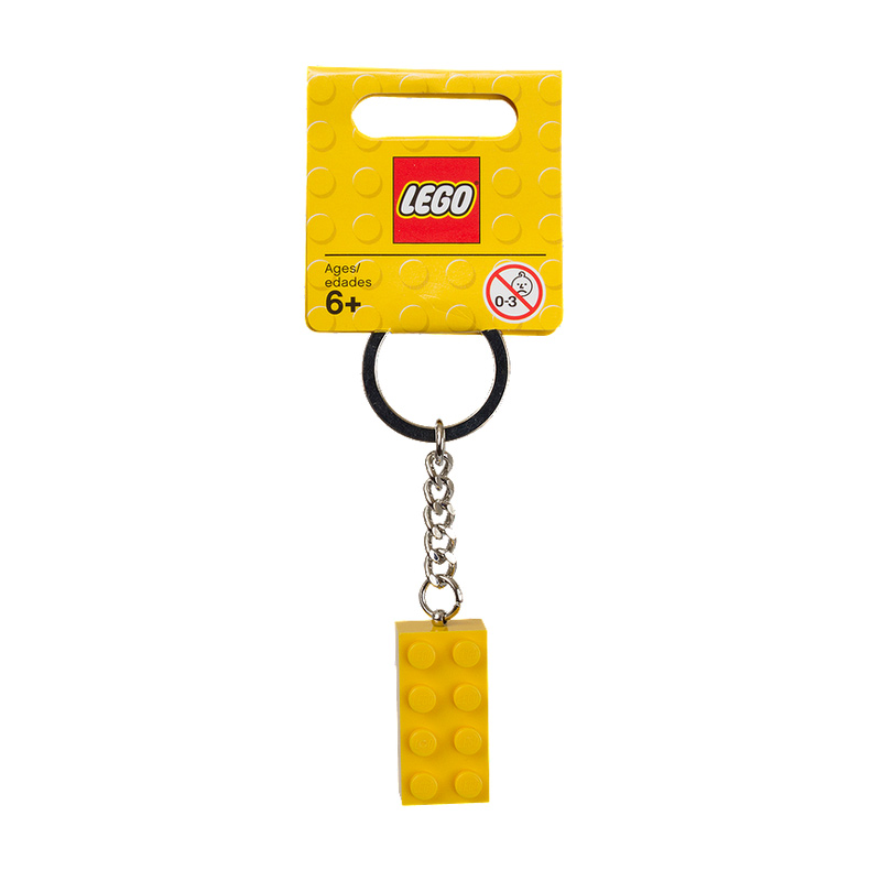 Jual LEGO Accessory 852095 Brick 4 x 2 Key Chain - Yellow Keychain di ...