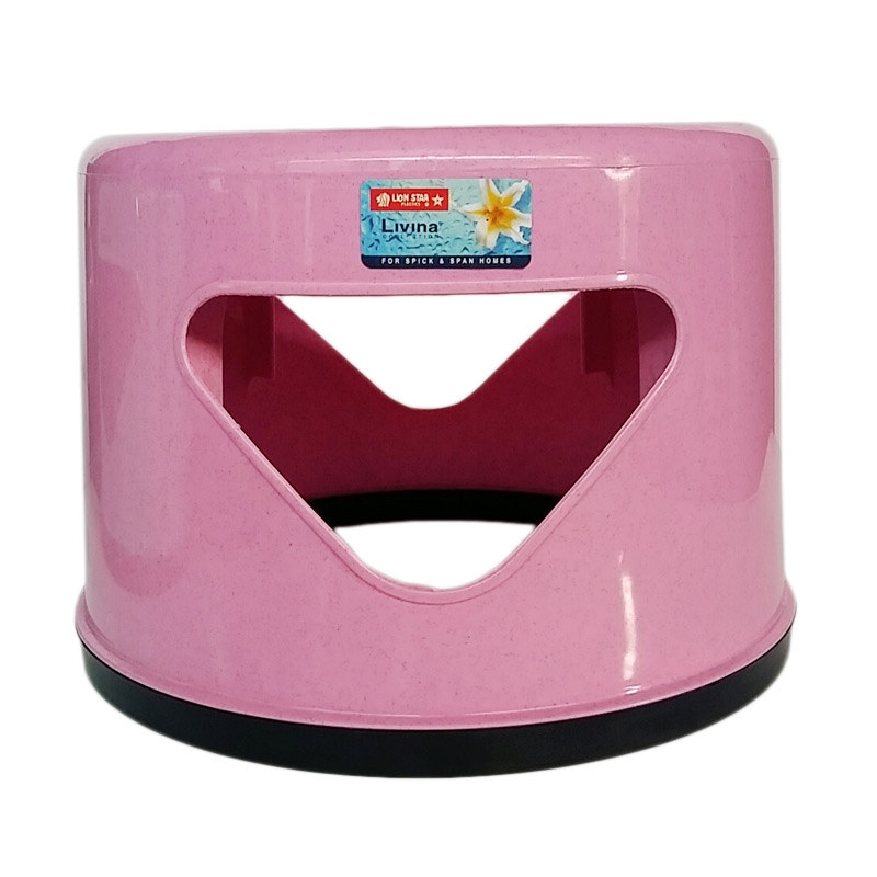 Promo Lion Star Bangku Jongkok Bulat - Pink Diskon 35% di Seller PUTRA ...