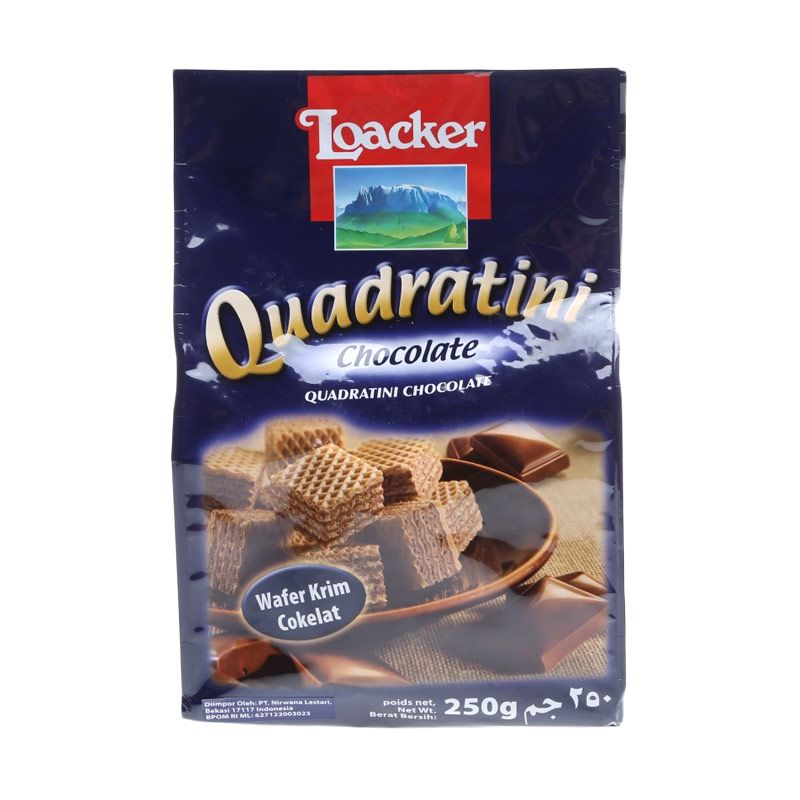 Jual Loacker Quadratini Chocolate [250 g] LK25008 di Seller Berjaya ...