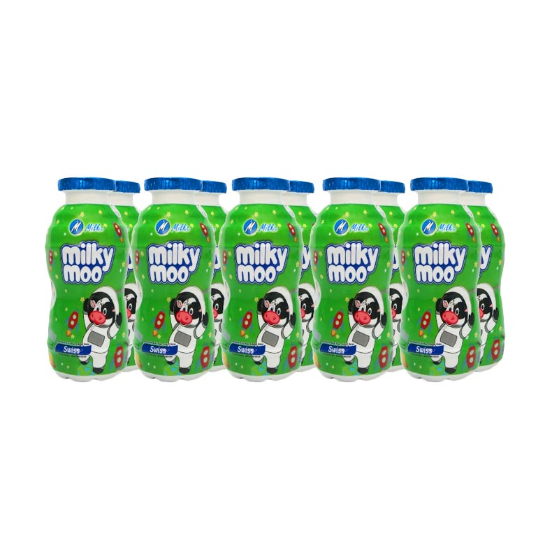 Jual Milko Milky Moo Cokelat Swiss Minuman Susu [70 mL/10 botol] di ...