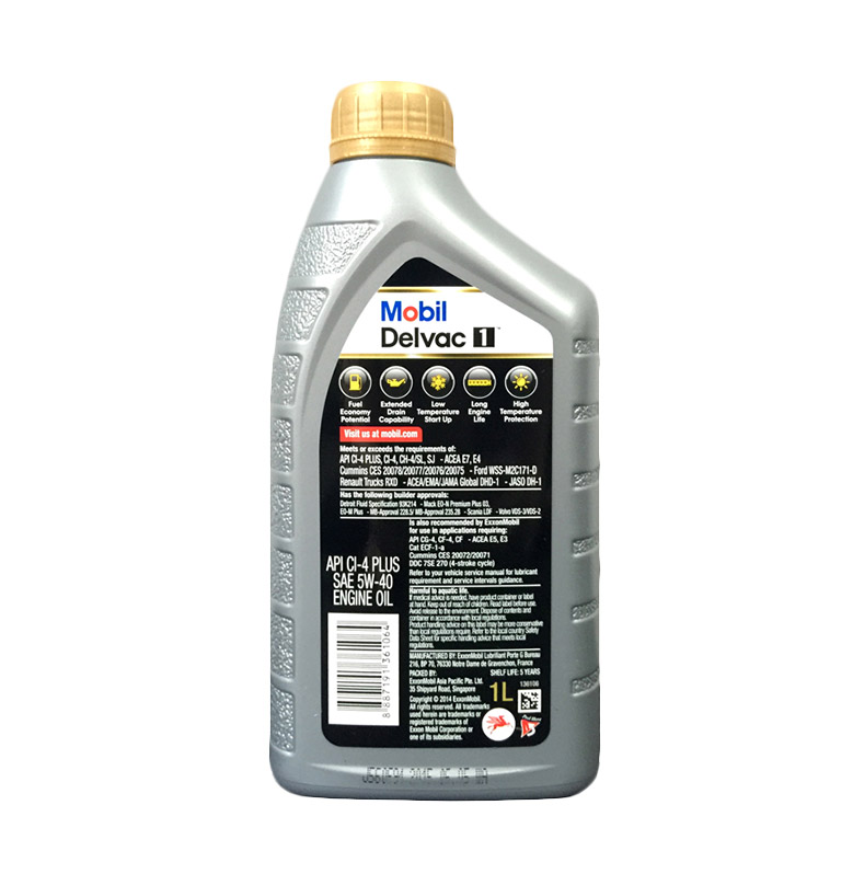 Promo Mobil 1 Delvac 5w-40 Full Synthetic Diesel Engine Oil [1 L ...