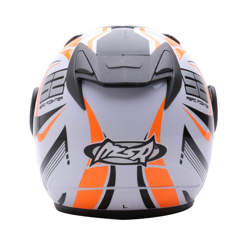 Jual Msr Helmet Javelin - Aerotic - Putih Oren Neon Di Seller Eka ...