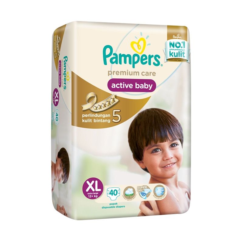 Jual Pampers Premium Care Tapped XL Diaper Bayi [40 Pcs] di Seller HUGO ...