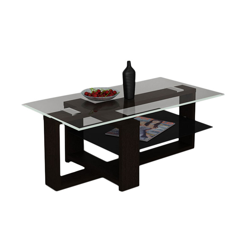 Jual Pro Design Tiara Meja Kopi Kaca Atas - Espresso [Jabodetabek] di ...