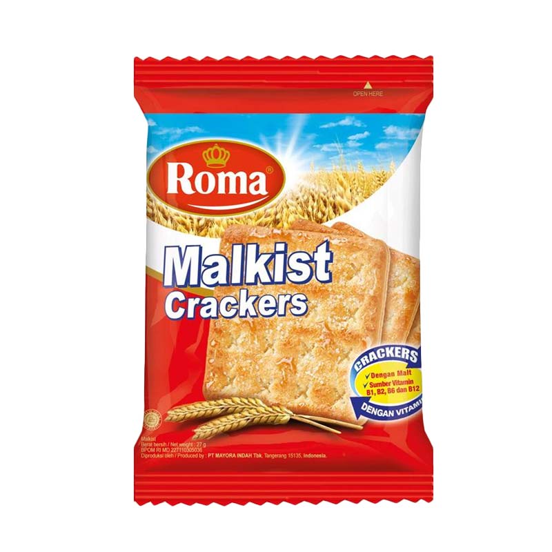 Jual Roma Malkist Crackers [27 G/3 Pack] Di Seller Dede Collection ...