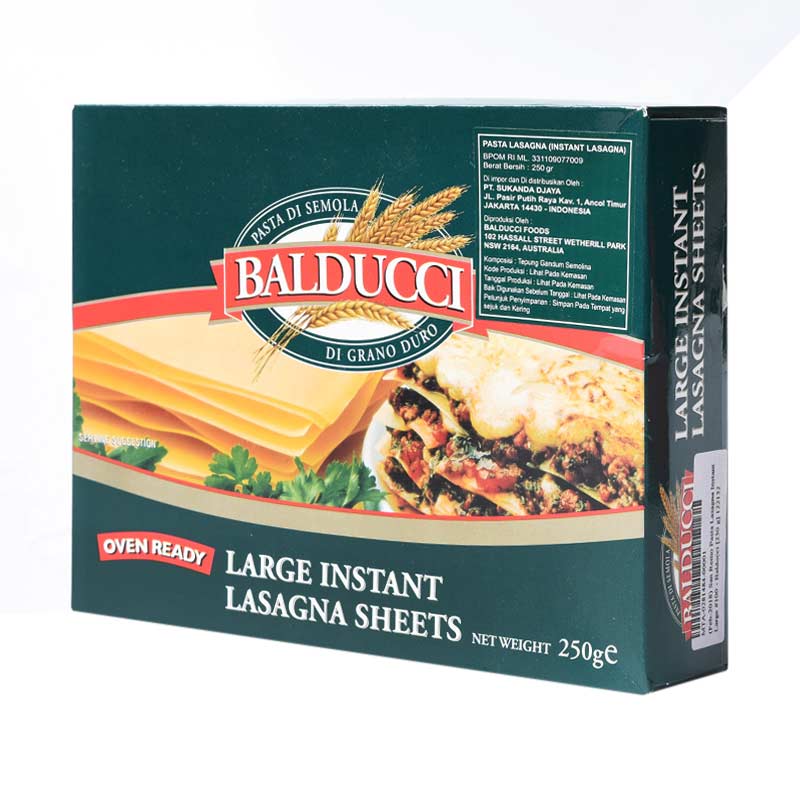 Jual San Remo Pasta Lasagna Instant Large #100 - Balducci [250 g ...