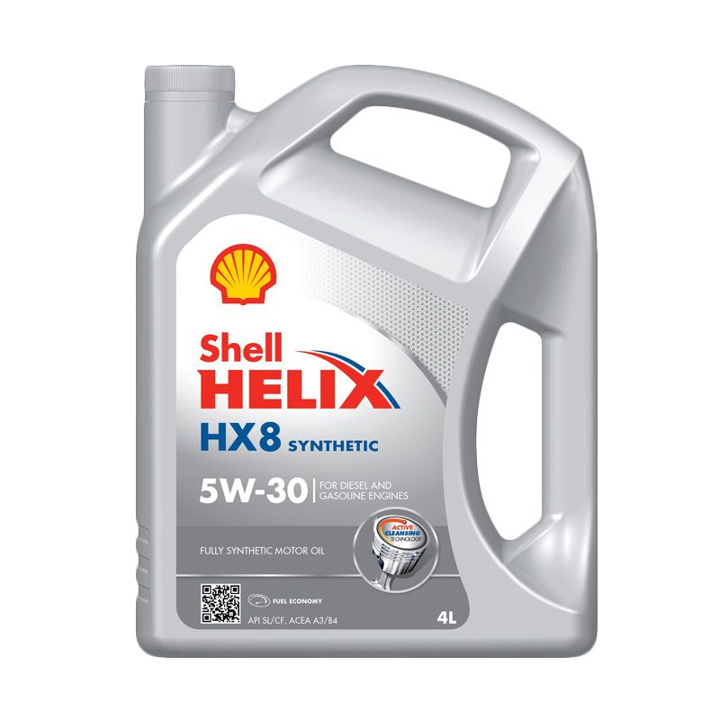 Jual Oli Mesin Mobil Shell Helix HX8 5W-30 Galon 4L Original Scan ...