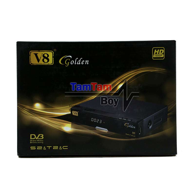 Jual Skybox V8 Golden Dvb-s2 Receiver Parabola With Dvb-t2 Set Top Box ...
