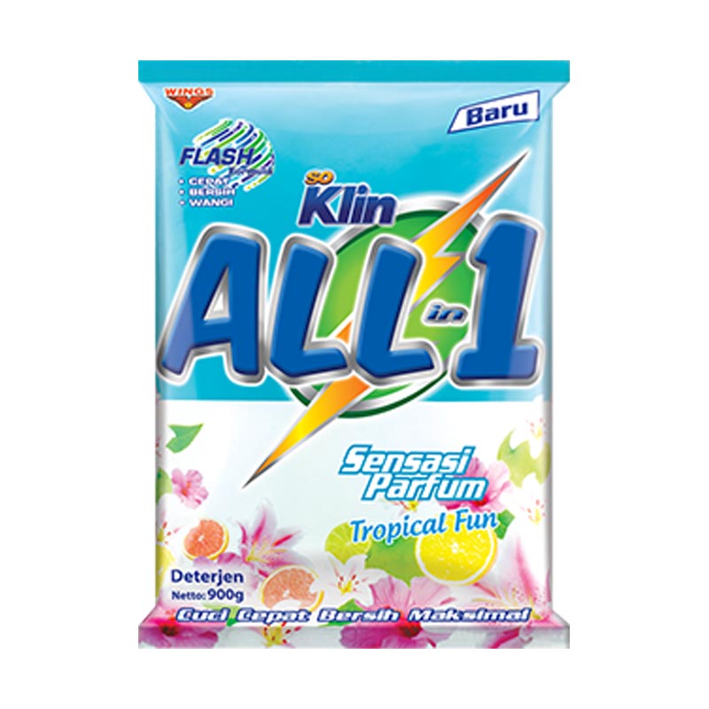 Jual So Klin All In 1 tropical Sense Detergent [900 g] di Seller ...
