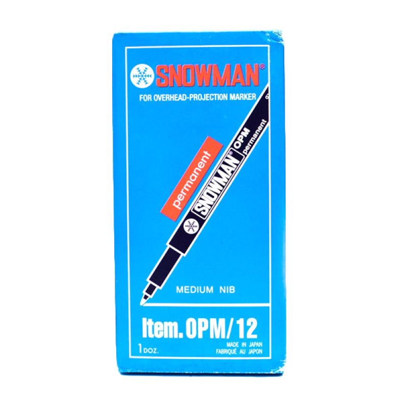 Jual Snowman OHP OPM Medium Merah Pen [12 Pcs] di Seller SOHO - Pekojan ...