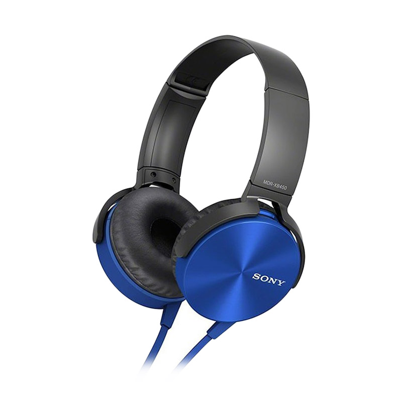 Jual Sony MDR-XB450AP Biru Stereo Headset di Seller Master Alvino ACC ...