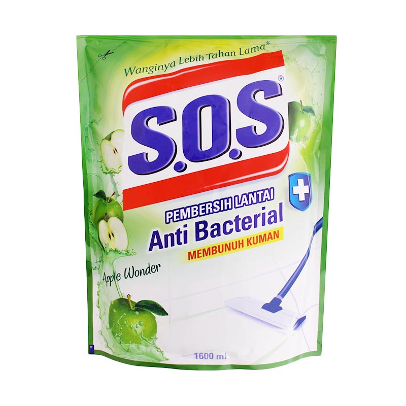 Jual SOS Floor Cleaner Apple Wonder Pouch [1600 mL] di Seller Yuki ...