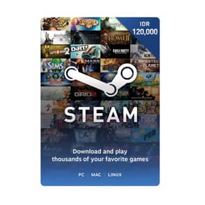 Jual Steam Wallet IDR 120 Digital Voucher Code Di Seller Juu Gaming 