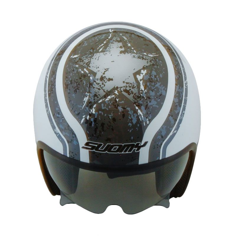 Jual Suomy Jet 70's Star Helm Half Face - Xl White-black Di Seller Indo ...
