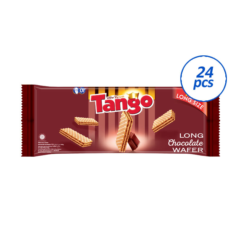 Jual Tango Wafer Long Chocolate Biskuit [24 pcs/145 gr] di Seller ...