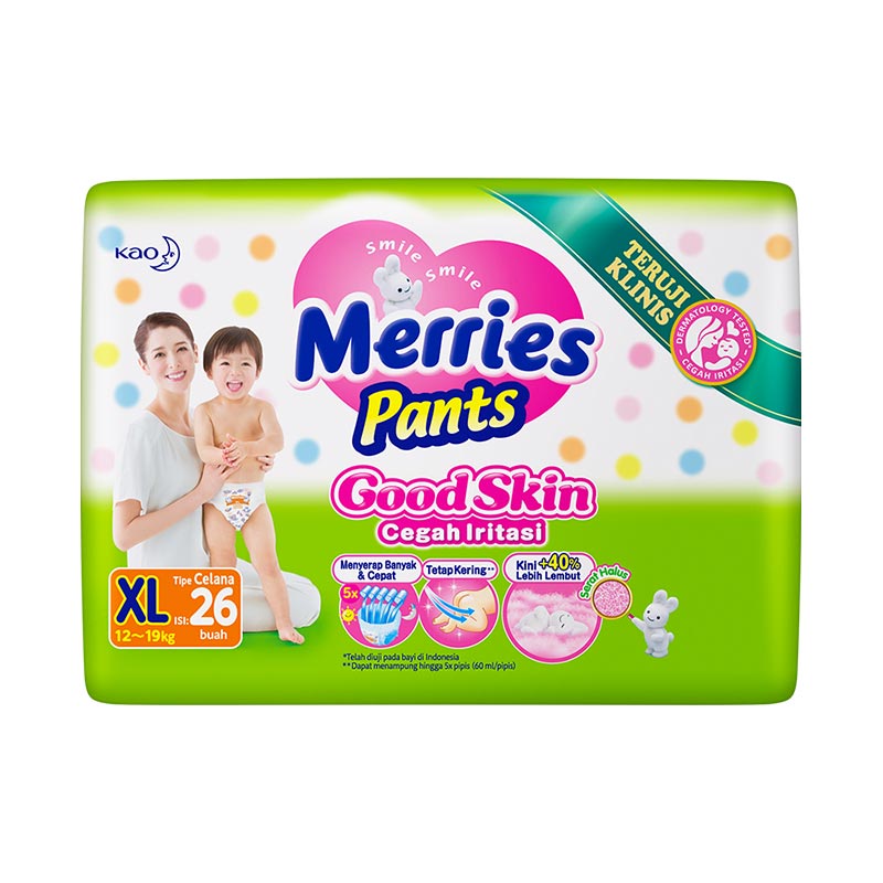 Promo Merries Pants Good Skin Xl 26 Popok Bayi Diskon 12% Di Seller ...