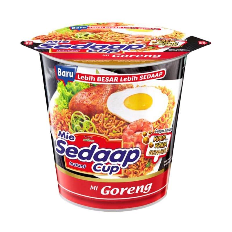 Jual SEDAAP Mie Goreng Cup Mie Instan [83g] di Seller GAYA SWALAYAN ...