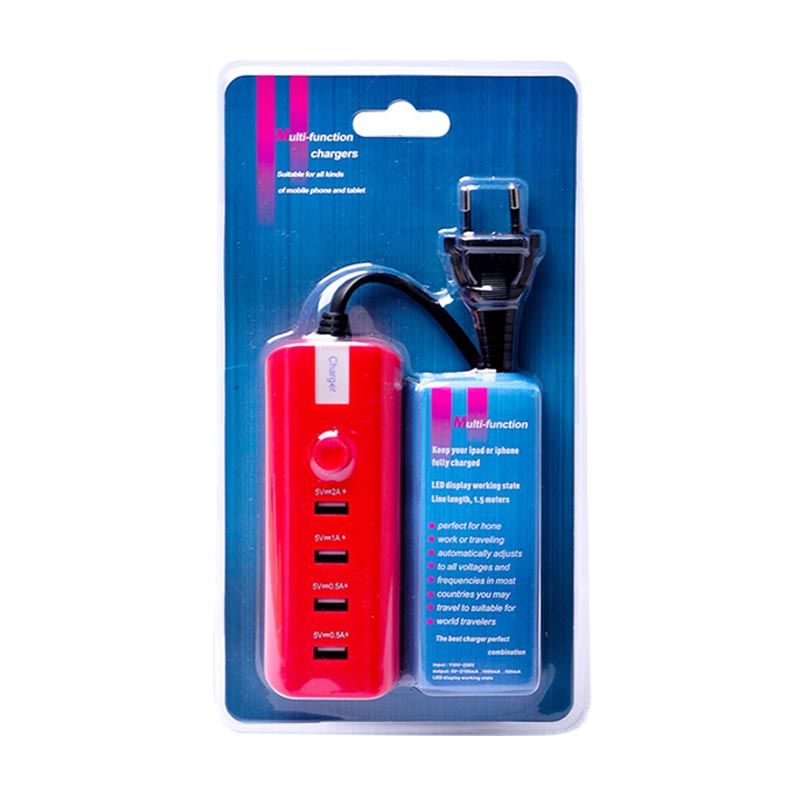 Jual uNiQue Red USB Desktop Charger [4 Port] di Seller TOKOUSB.COM ...