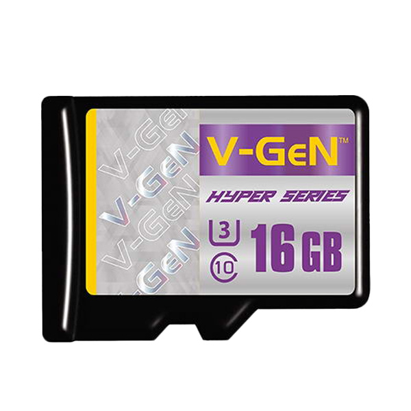 Jual V-gen microSD Hyper Memory Card [16 GB/98 Mbps/4K Support] di ...