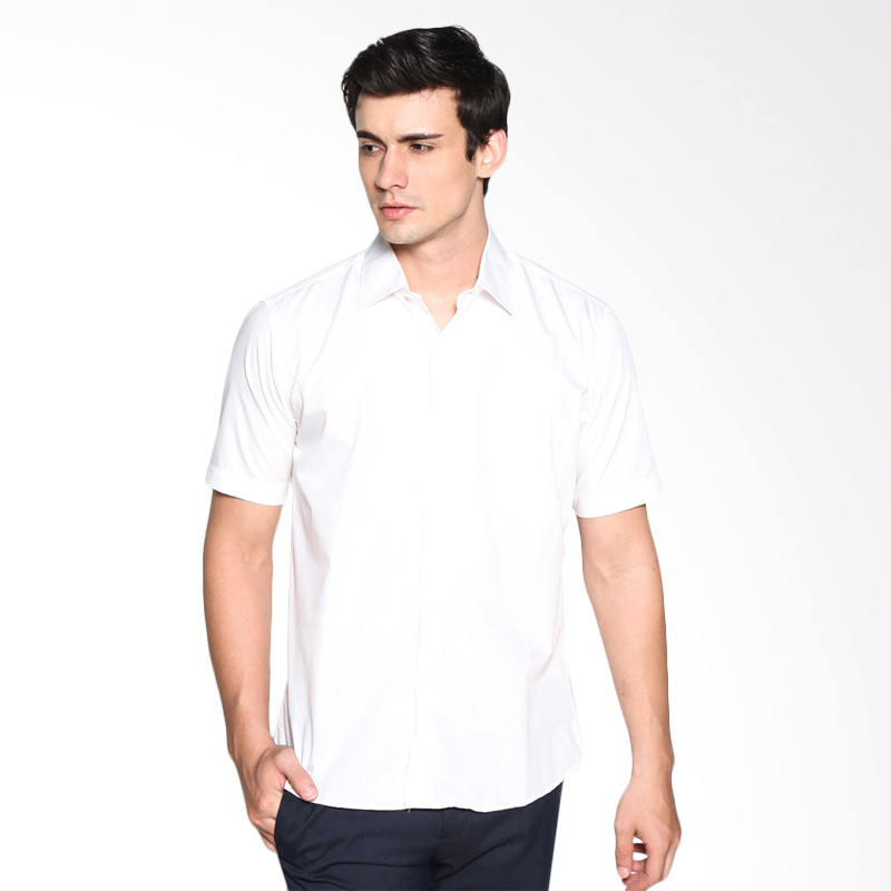 Jual Kemeja Polos Lengan Pendek Formal Putih Pendek Di Seller Franky ... Jual Kemeja Polos Lengan Pendek Formal Putih Pendek Di Seller Franky ...