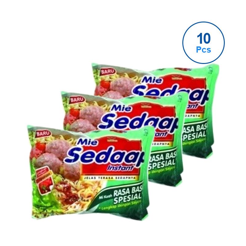 Jual Sedaap Mie Baso Special Makanan Instan [77 gr/10 pcs] di Seller ...