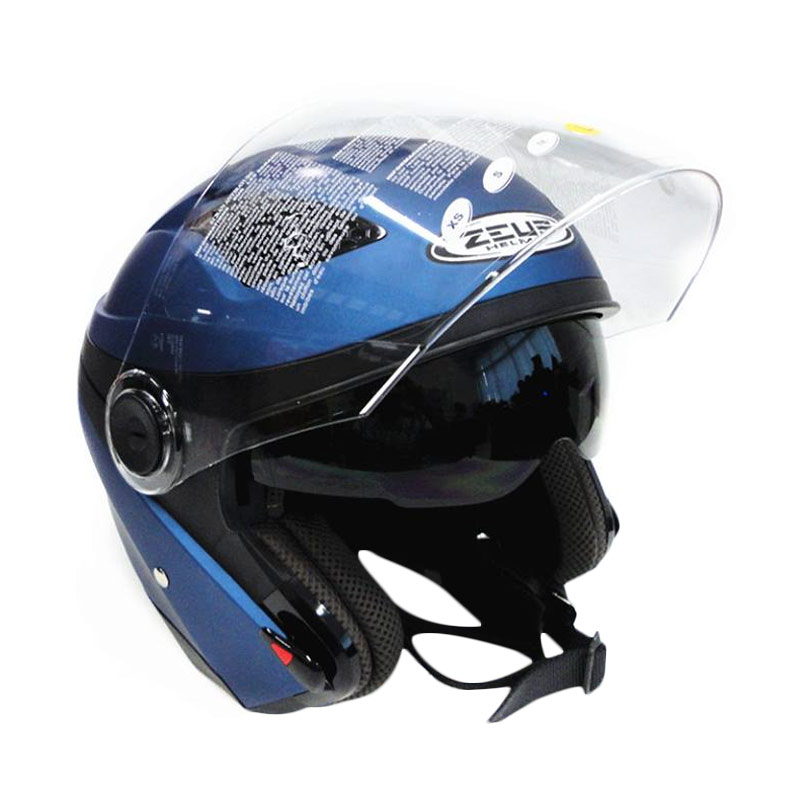 Jual Zeus Zs-610 Helm Half Face - Matt Blue Di Seller Doctor Helm ...