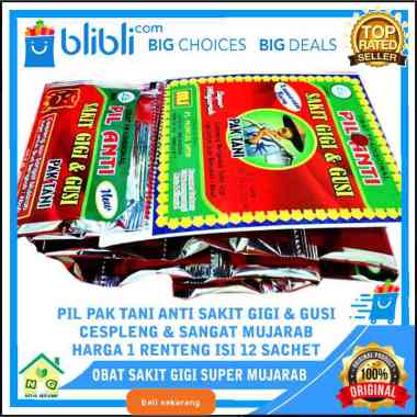 Obat Pak Tani Sakit Gigi Lengkap Harga Terbaru Maret 2023 | Blibli