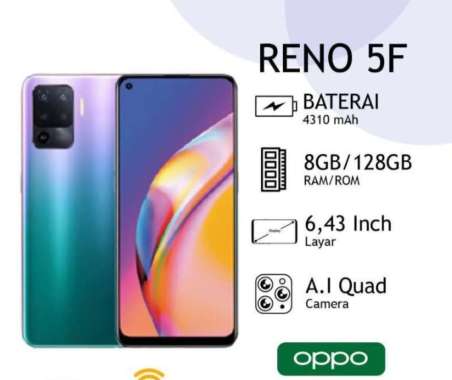 Oppo Reno 5 F - Harga dan Spesifikasi Terbaru Agustus 2024