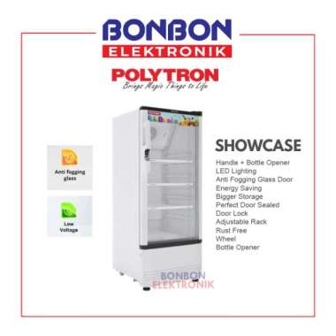 Jual Kulkas Showcase Polytron 2 Pintu Original, Murah & Diskon Desember ...