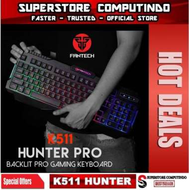 Jual Fantech Hunter Pro K511 Backlit Gaming Keyboard Original Murah ...