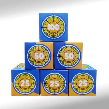 Jual Nerf Target Peluru Dart Tembakan Dadu Sasaran Tembak 6 Pcs ...