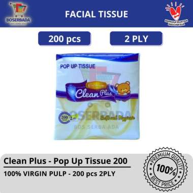 Jual Clean Plus Pop Up Tissue 200 Sheets 2 Ply Termurah - Harga Grosir ...