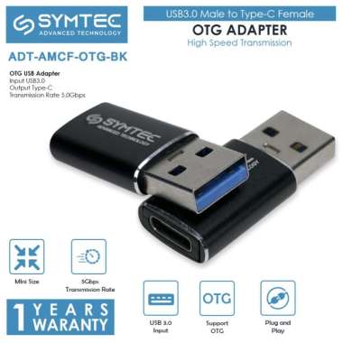Jual SYMTEC HUB-4U3P-150 USB 3.0 Hub 4 ports with Type-c Power Port 150 ...