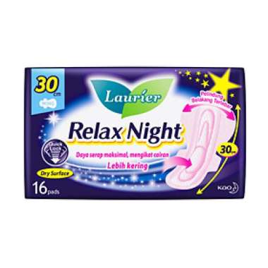 Jual Laurier Relax Night with Gathers Pembalut [40 cm/ 8 pads] di ...