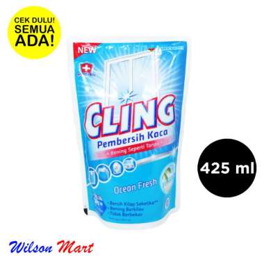 Jual CLING PEMBERSIH KACA LAVENDER FRESH 440 ML BOTOL SPRAY di Seller ...