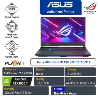 Jual Asus Rog Strix G7 Original Murah - Harga Diskon Desember 2022 | Blibli