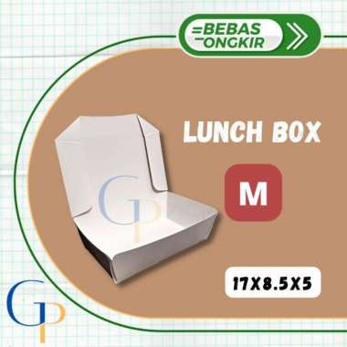 Jual Paper Lunch Box M Putih Original Murah - Harga Diskon Desember ...