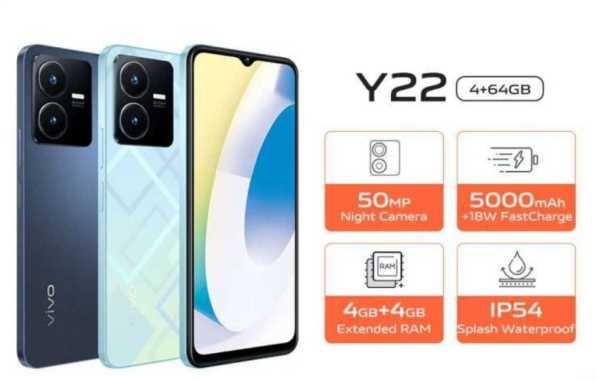 Jual Vivo Y22 Warna Biru Spesifikasi Original, Murah & Diskon Harga Mei 2023 | Blibli