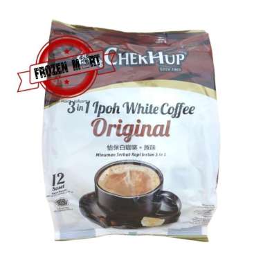 Jual CHEK HUP 3 in 1 Ipoh White Coffee Less Sweet Sugar / Chek Hup 420 Gr di Seller Frozen Mart ...