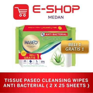 Jual PASEO Medishield Wet Wash Glove Tissue Basah Antiseptik Waslap ...