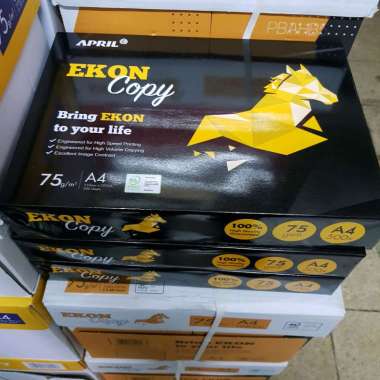 Jual Kertas HVS Ekon Copy 75 gr gram A4 Paper Foto Copy Print Printer ...