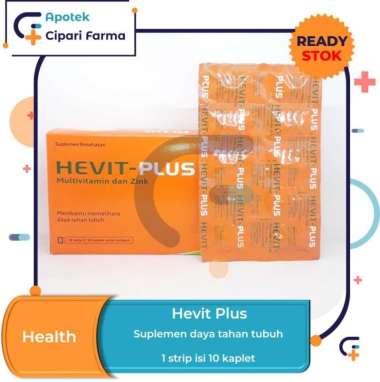 Hevit Plus Multivitamin Zink 10 Kaplet Lengkap Harga Terbaru Maret 2023 ...