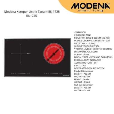 Jual Modena Listrik 2 Tungku Dengan Hood Original, Murah & Diskon ...