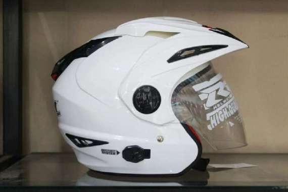 Jual Helm RN 2 Visor Booster Putih Merah (Model Ink T1) - M di Seller ...
