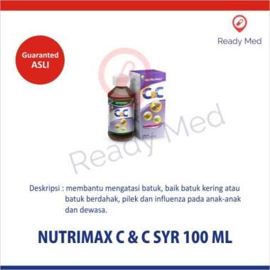 Obat Batuk Nutrimax C C Lengkap Harga Terbaru Februari 2023 | Blibli