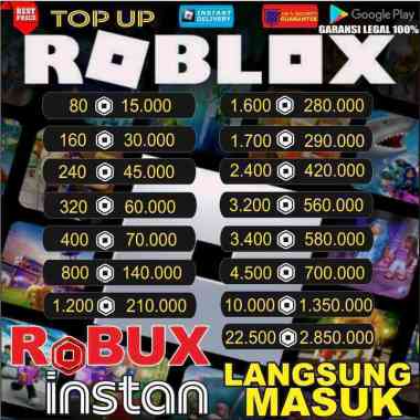 Harga Robux Terbaru Februari 2023 |BigGo Indonesia