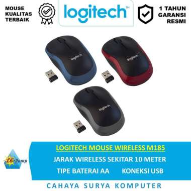 Jual Logitech M185 Wireless Mouse Resmi Original Murah - Harga Diskon ...