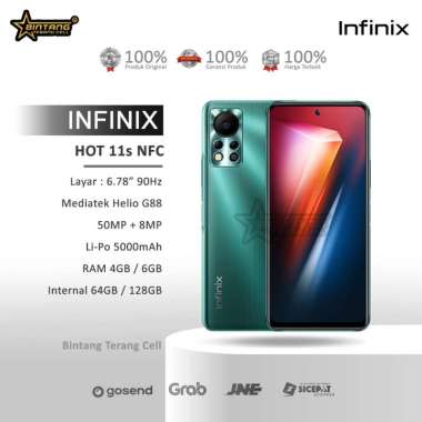 Jual Infinix Hot 11S NFC 6/128GB - Black di Seller Megah Phonecell ...