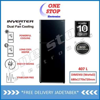 Jual Kulkas Hitachi 2 Pintu Vgx48 Original, Murah & Diskon Juni 2023 | Blibli